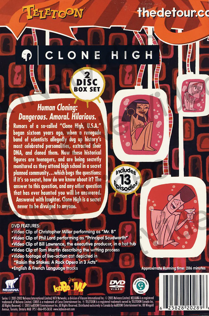 Clone High The First Complete Season DVD Used | Fan Favourites Games ...